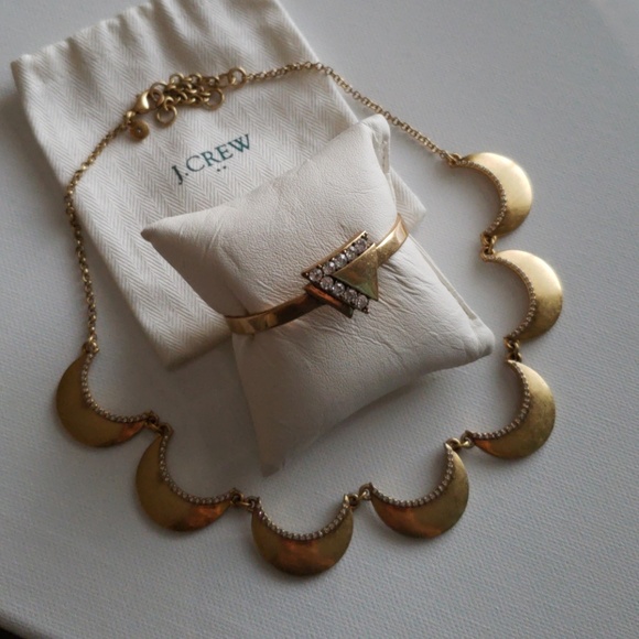 J. Crew | Jewelry | J Crew Necklace And Bracelet Set | Poshmark